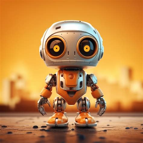 Premium Ai Image A Tiny Futuristic Robot