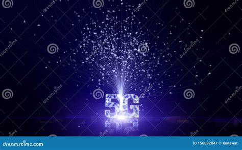 5g Connectivity Digital Data Futuristic Information Of Things Iot Big Data Cloud Computing Using