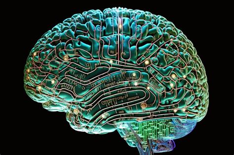 Brain Implanted With Artificial Inteligence Microchips Ai Brain Human Brain Implanted With Ai