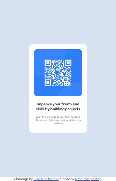 Github Nfor2000qr Code Component Challenge On Frontend Mentor