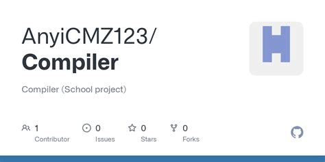 GitHub AnyiCMZ Compiler Compiler School Project