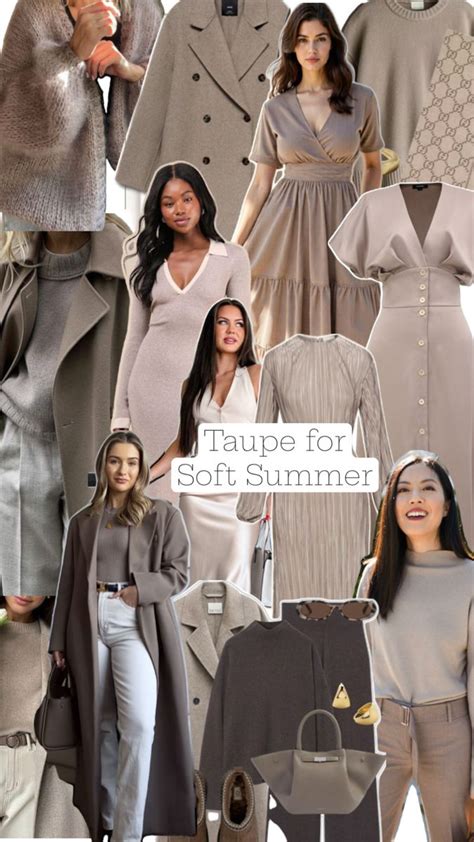 Soft Summer Fashion Soft Summer Makeup Taupe Outfit Soft Summer Autumn
