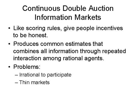 Hansons Market Scoring Rules Robin Hanson Logarithmic Market