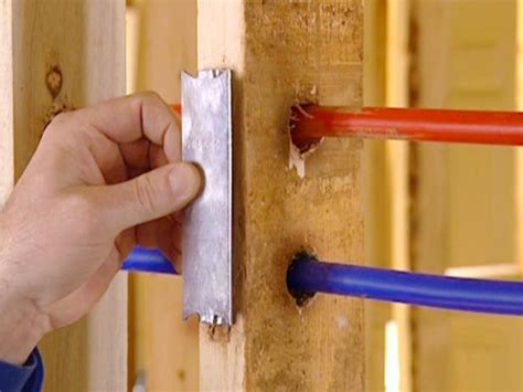 Use Nail Plate As Added Precaution Pex Plumbing Diy House Plumbing Plumbing System Plumbing