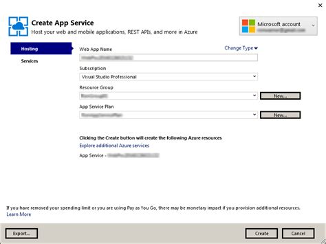Create New ASP NET Project For Existing Azure App Service Stack Overflow