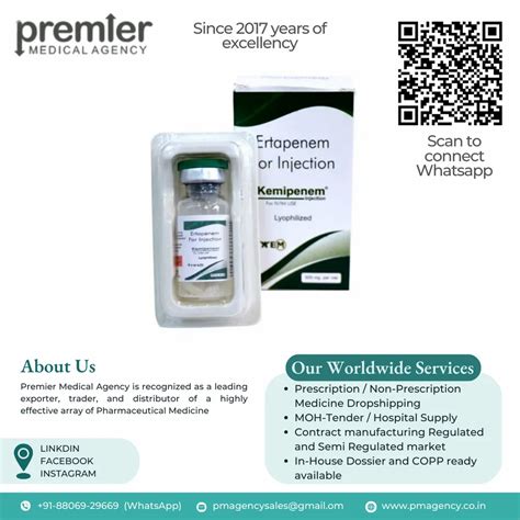 Ertapenem 500mg Injection 2 G At Rs 2304 Box In Nagpur Id 2852636765691