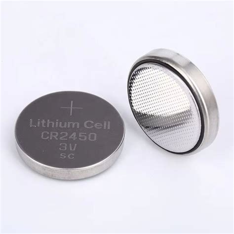 3 6v Lithium Ion Button Cell Battery 150mah Lir 2450 Li Ion Rechargeable Battery China
