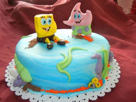 Spongebob And Squidward Cake