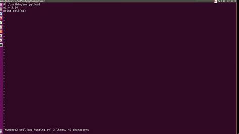 Python2 Numbers2 Ceil Bug Hunting Nameerror Name Ceil Is Not