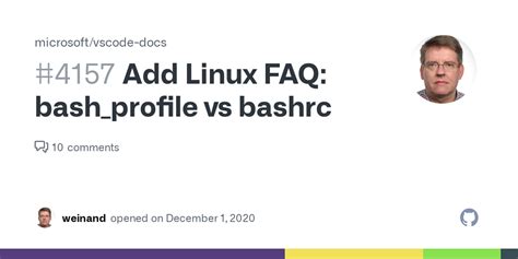 add linux faq bash profile vs bashrc · issue 4157 · microsoft vscode docs · github