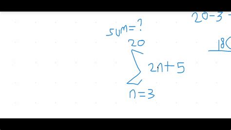 Finding Sum Of Arithmetic Series Youtube