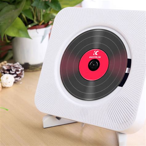 KC 808 Portable CD Player Wall Mounted Bluetooth M Grandado