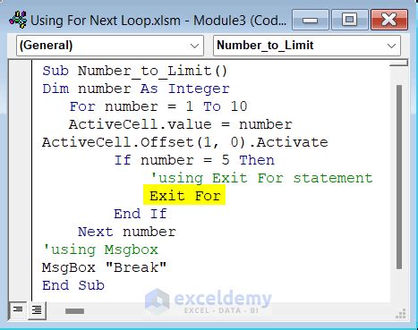 How To Use For Next Loop In Excel VBA Suitable Examples