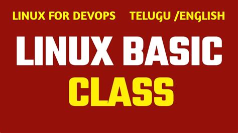 Part Linux Basic Class For Freshers Beginners Career Gap Students Telugu English By Kk