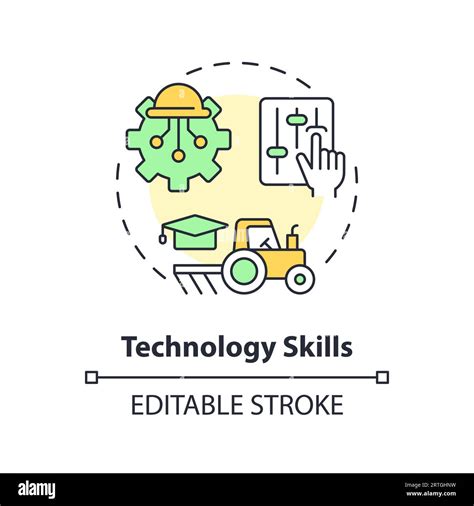 Technology Skills Multi Color Concept Icon Stock Vector Image And Art Alamy