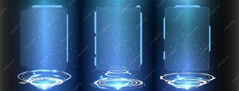미래형 벡터 Hud 인터페이스 화면 디자인 디지털 콜 아웃 제목 Hud Ui Gui 미래형 사용자 인터페이스 화면 요소 세트