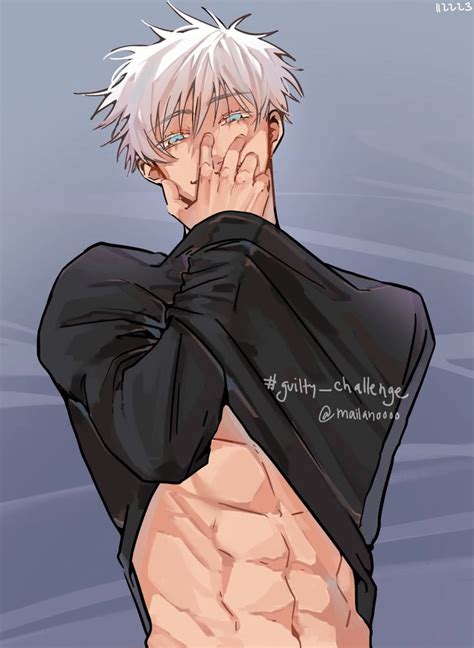 Gojo X Guilty Challenge In 2024 People Illustration Portrait Drawing