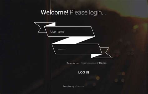 Attractive HTML CSS Login Form Templates DesignersLib Com