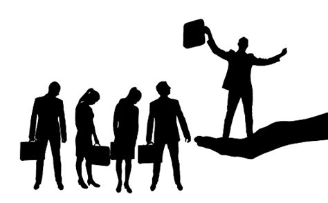 채용 프로세스 잠재적 인 후보자의 슬픈 군중과이 직책에 사람을 선택한 상사의 손 고름에 대한 스톡 벡터 아트 및 기타 이미지 고름 손 실루엣 Istock