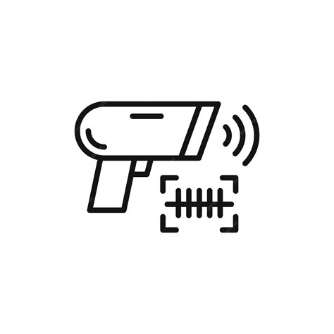 Premium Vector Barcode Scanner Icon Symbol On White Background