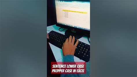Ms Excel Datasheet Lower Case Proper Case Excel Computerknowledge Computereducational Youtube