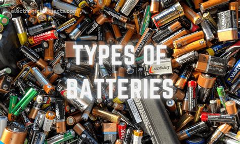 Types Of Batteries Uses And Applications