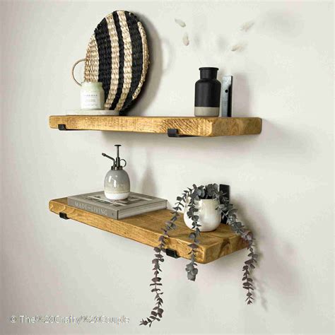 Rustic Shelf With J Brackets Numonday