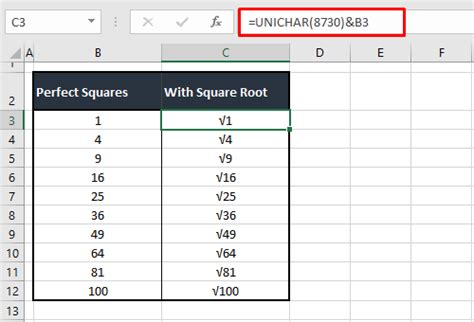 How To Insert Square Root Symbol In Excel Quick Ways