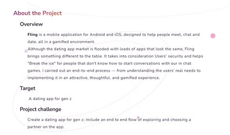 Fling Dating App Ux Case Study On Behance