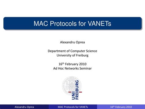 Ppt Mac Protocols For Vanets Powerpoint Presentation Free Download Id945707