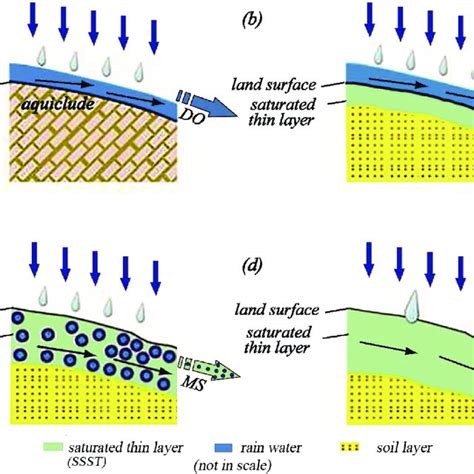 Schematic Diagram Showing Four Types Of Surface Runoff Generation Download Scientific Diagram