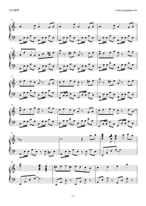 植物大战僵尸屋顶背景音乐graze The Roof钢琴谱 C调 虫虫乐谱