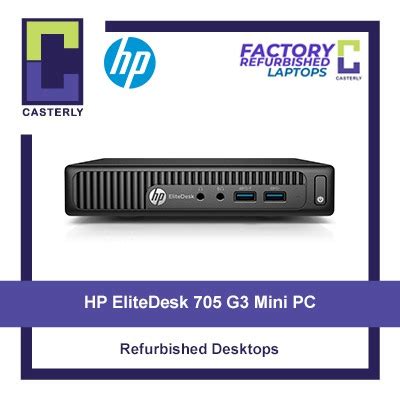 Refurbished HP EliteDesk G Desktop Mini Tiny PC AMD PRO A GB Ram GB SSD