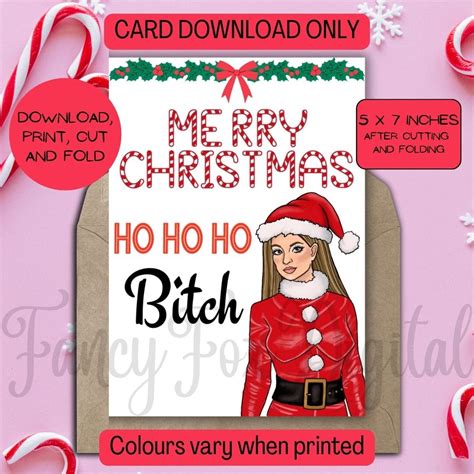 Printable Britney Spears Christmas Cardbritney Spears Oops Etsy