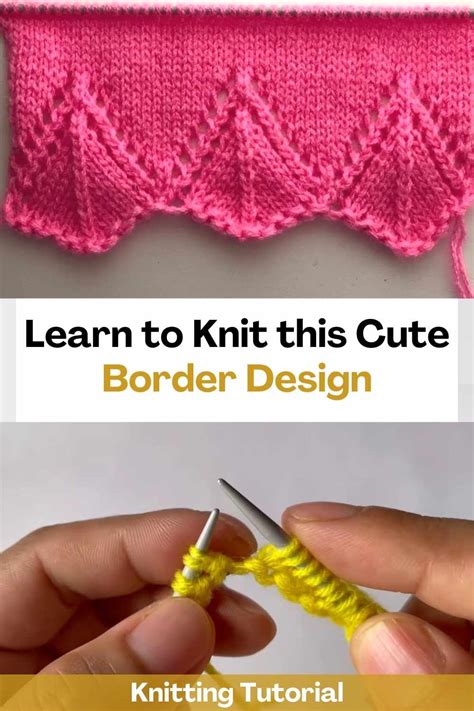 Learn To Knit This Cute Border Design