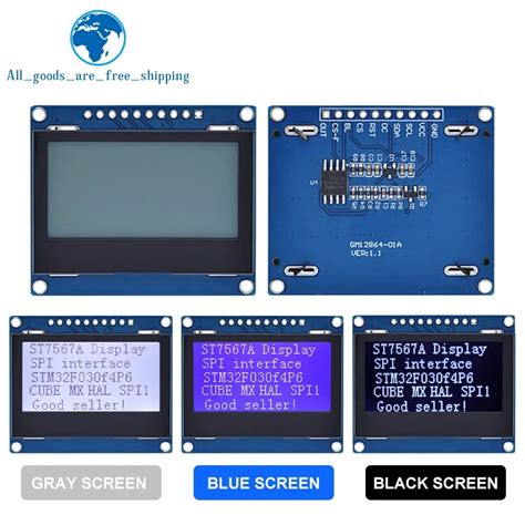12864 SPI LCD Module 128X64 SPI ST7567A COG Graphic Display Screen Board LCM Panel 128x64 Dot
