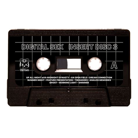 Digital Sex Insert Disc 2 3 Bonus Limited Edition Cassette Tape