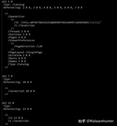 分析PDF文件 一种欺骗性的恶意软件 知乎