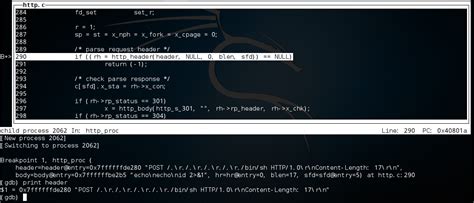 利用目录遍历漏洞实现rce Cve 2019 16278漏洞分析，附gdb调试过程 Curz0ns Blog