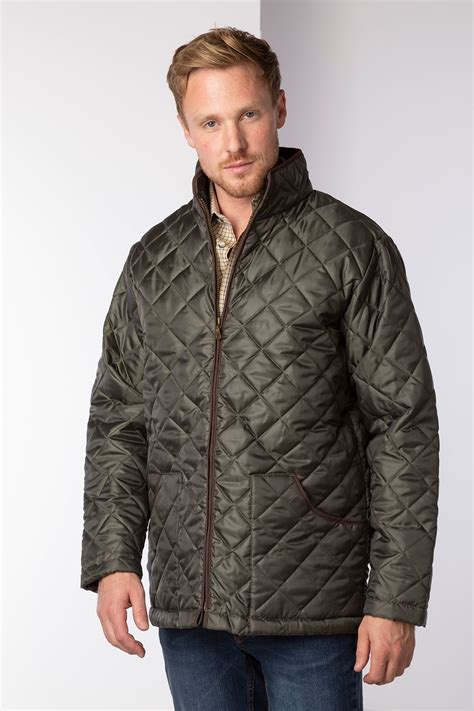 Mens Country Olive Quilted Jacket Uk Rydale