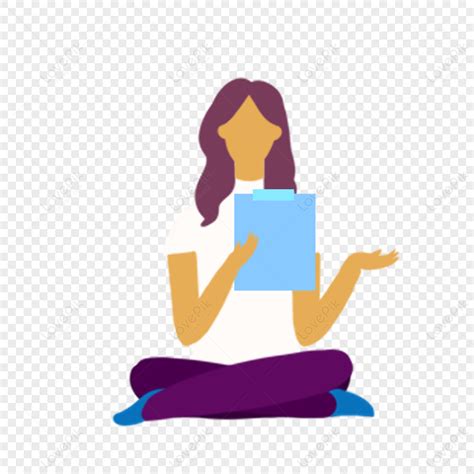 여성 회사원 일러스트비탄만화스타일 Png 일러스트 무료 다운로드 Lovepik