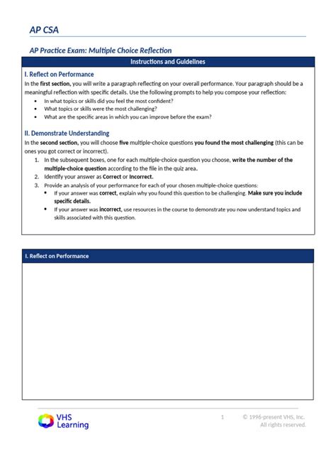 32 Ap Csa Practice Exam Mcq Reflection Pdf