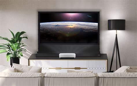 Screen Innovations Short Throw Lift 120 Floor Rising Alr Ultra Short Throw Projector Screen