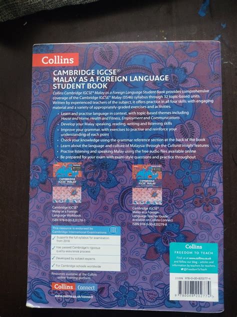 Cambridge Igsce Malay As A Foreign Language Hobbies And Toys Books