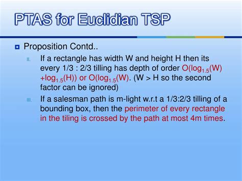 Ppt Polynomial Time Approximation Schemes For Euclidean Tsp
