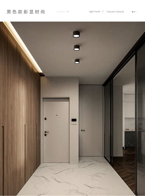 明装筒灯 圆形极简灯led吸顶式轻奢客厅卧室走廊过道灯无主灯照明 天猫图片 无主登场景图片素材 花瓣网