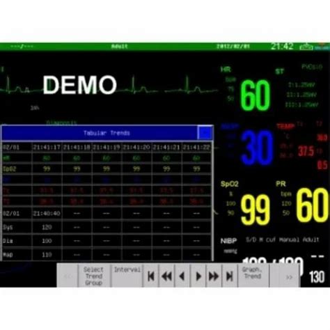 Snp9000i Sinnor 6 Parameter Semi Modular Patient Monitor Display Size 121 Inch Tft At Rs