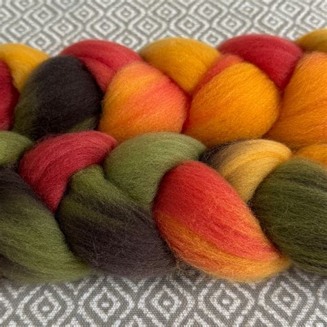 Targhee Wool Roving Sunflower Greenwood Fiberworks