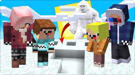 🙊СНЕЖНЫЙ ЧЕЛОВЕК Оставил СЛЕД в Нашей Деревне в Майнкрафте Леска Шеди