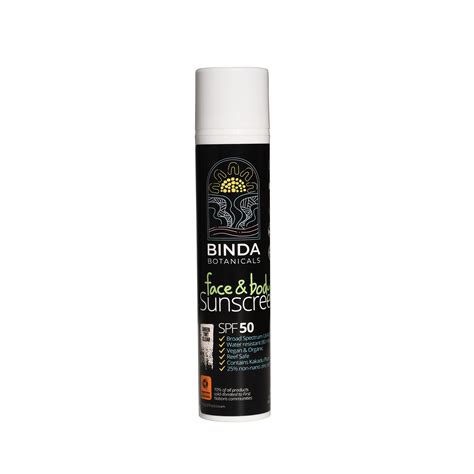 Binda Face And Body Sunscreen Spf50 110g Binda Botanicals